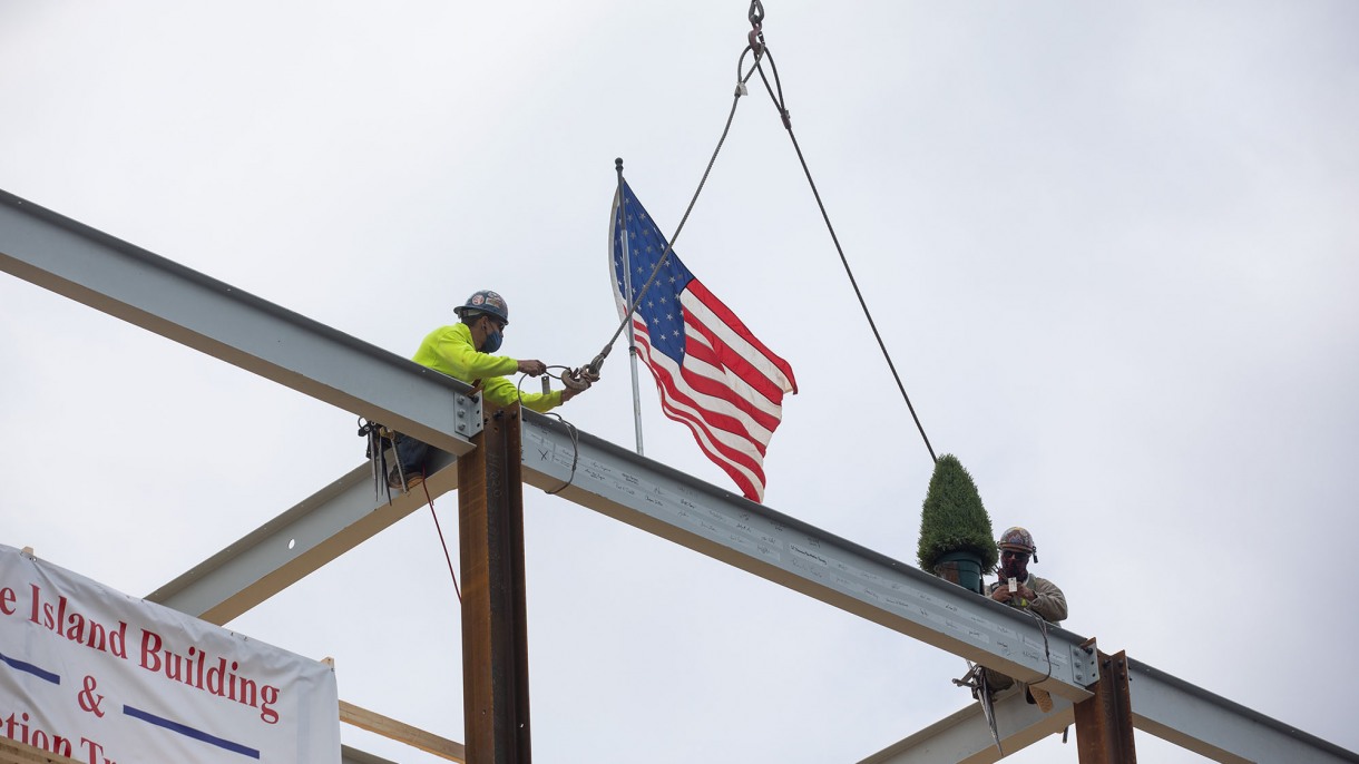 Both virtually and on-site, topping-off ceremony celebrates future ...