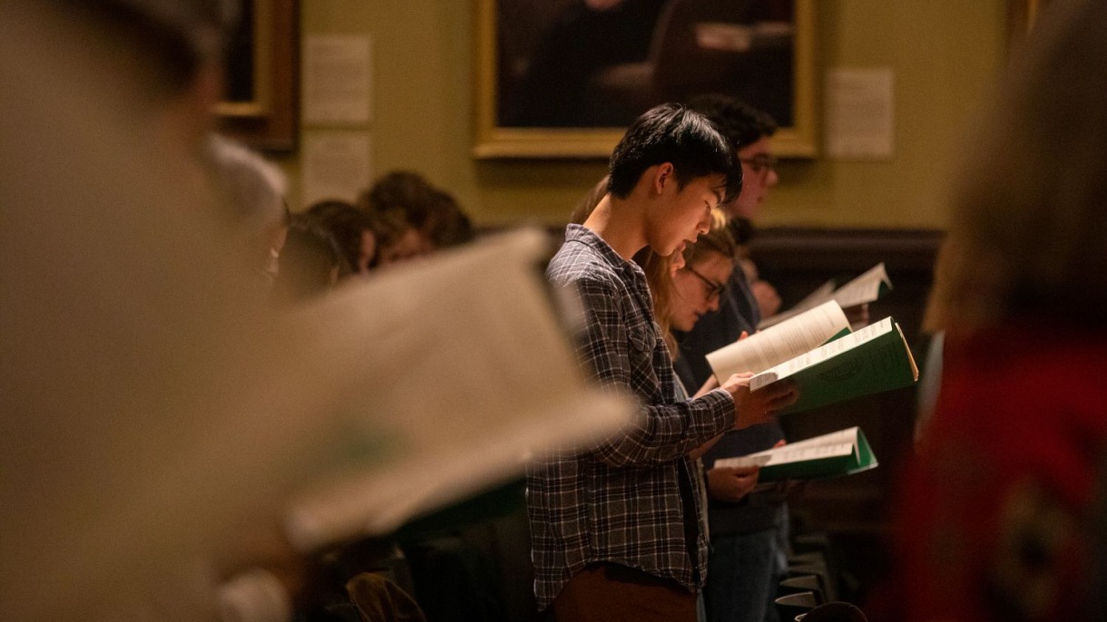 Veni, vidi, celebravi: Inside Brown’s 75-year-old Latin Carol ...