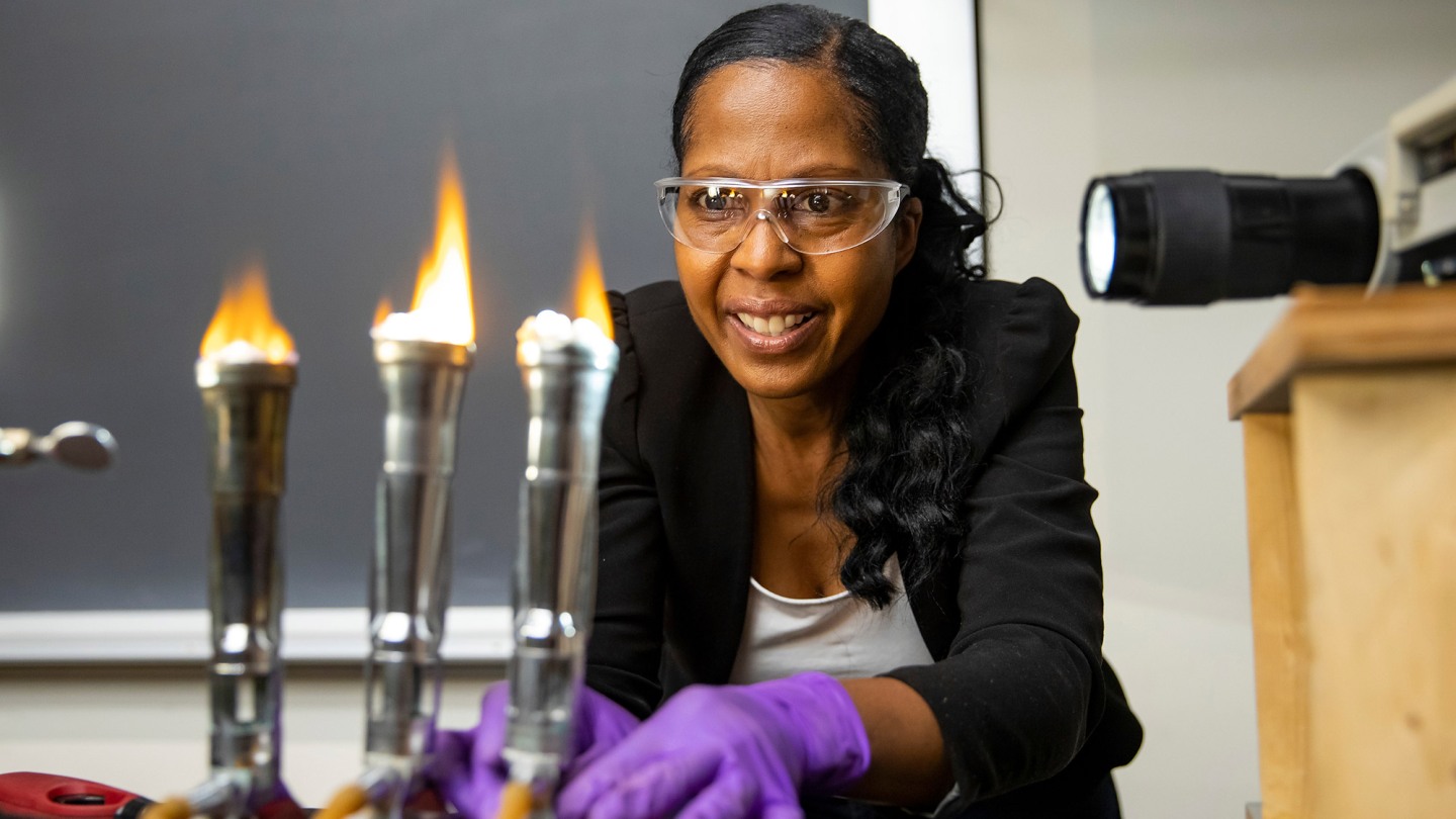 Behind the scenes, Brown’s physics demonstration manager makes an ...