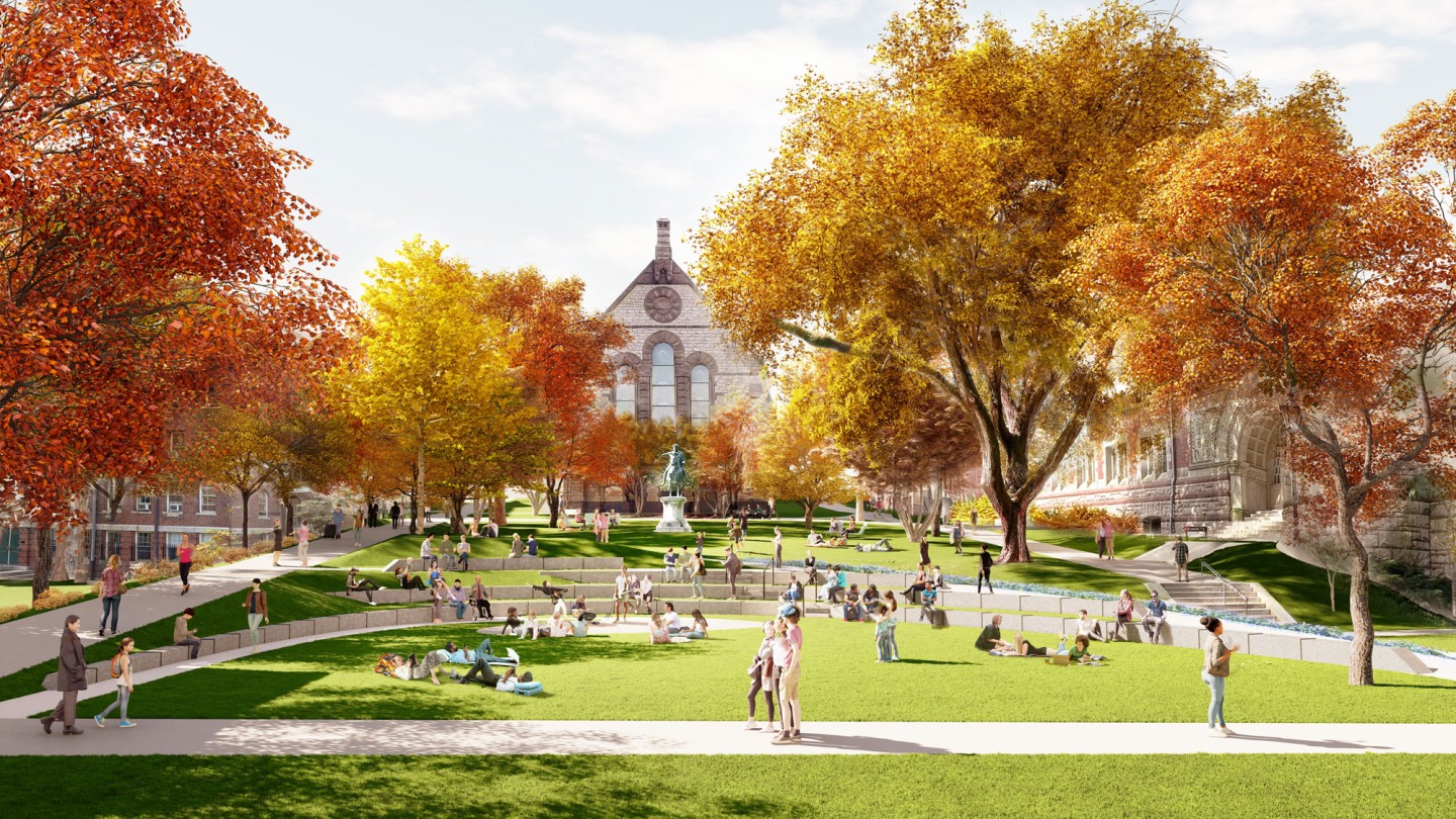 Simmons Quad renovations will add amphitheater, improve accessibility ...