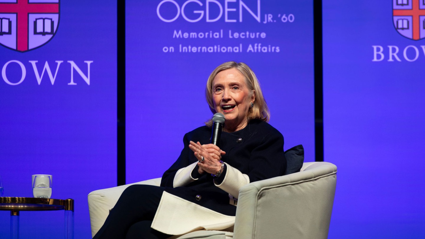 At Brown, Hillary Clinton reflects on her career, encourages the ...