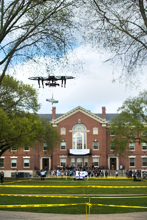 Drone-delivered cookies invade College Green as students show ...