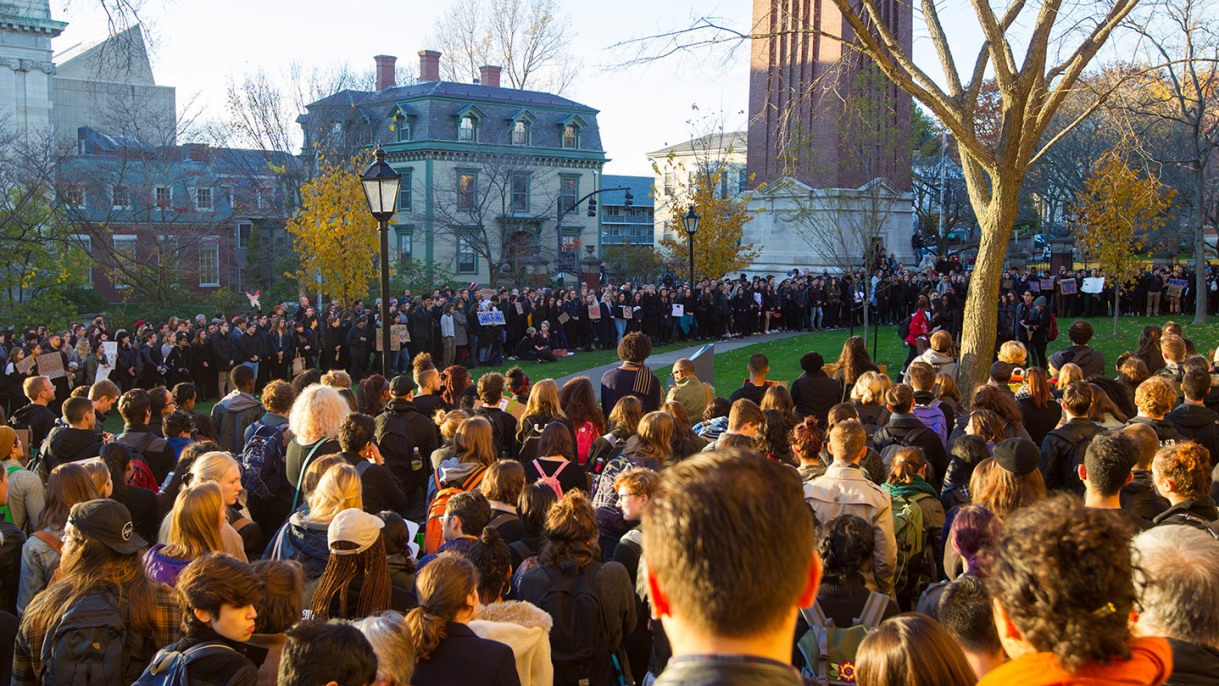 In 'Walkout' march, students voice social concerns | Brown University