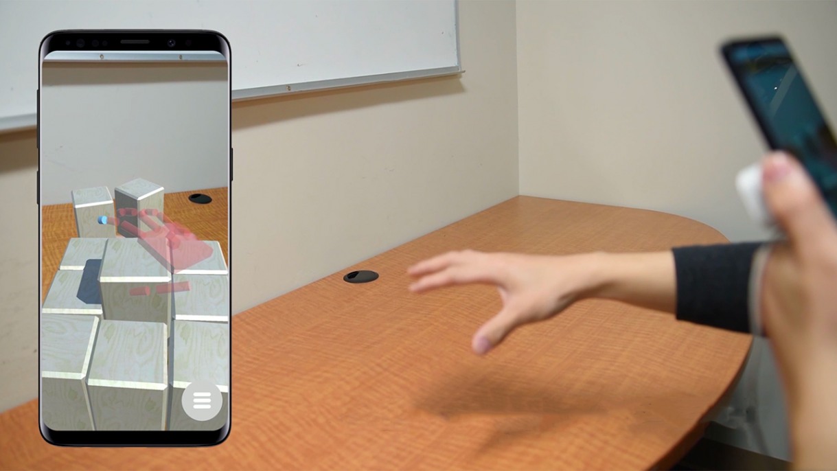 New augmented reality system lets smartphone users get hands-on with ...